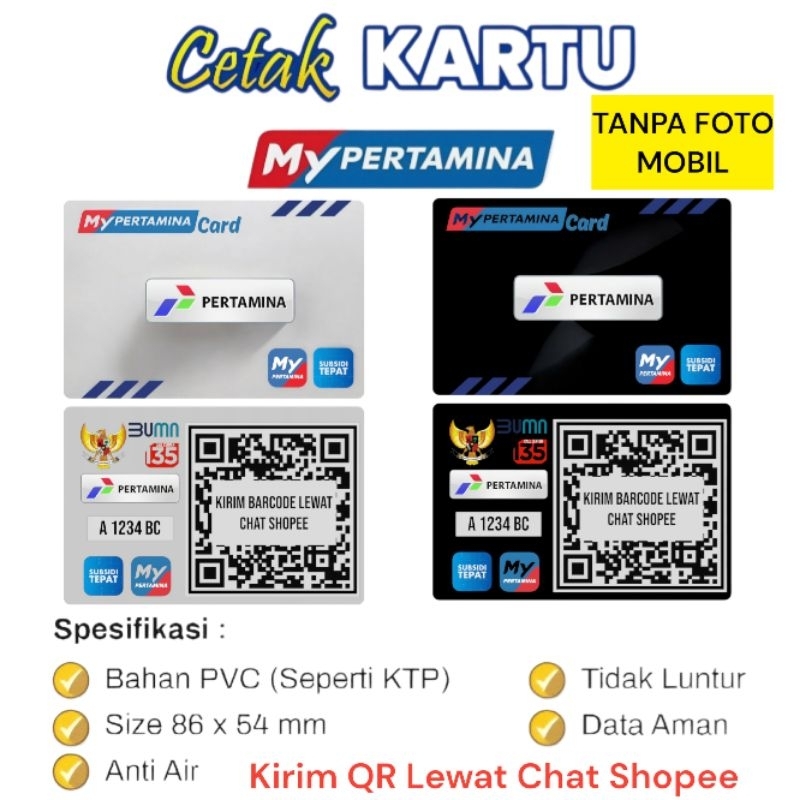 Jual CETAK KARTU MY PERTAMINA TERMURAH DAN TERLARIS | Shopee Indonesia