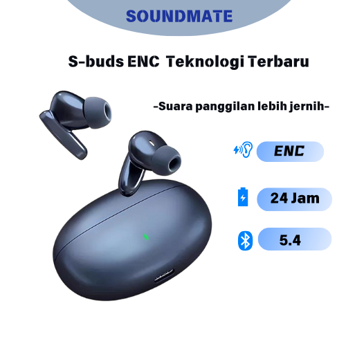 Jual SoundMate 650 TWS Noise Cancelling Earphone Gaming Earphone ...