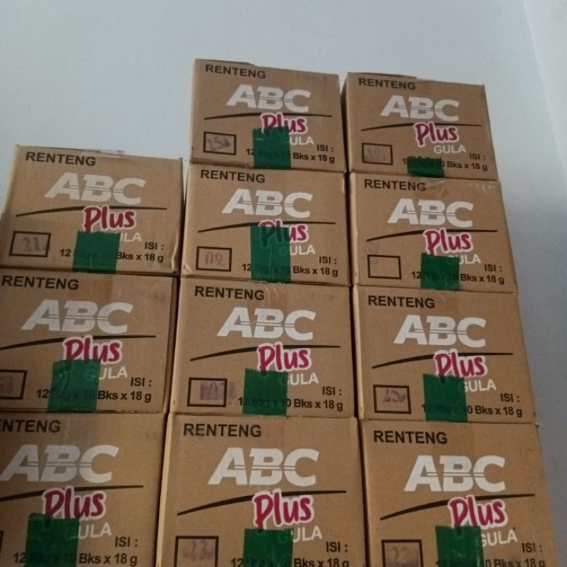 Jual Kopi ABC PLUS 1dus isi 12renteng, (120pcs) | Shopee Indonesia