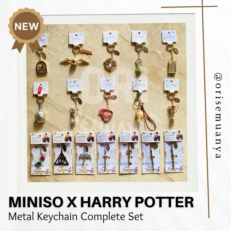 Jual (READY) Miniso x Harry Potter Keychain Gantungan Kunci Metal Complete Set Original | Shopee ...
