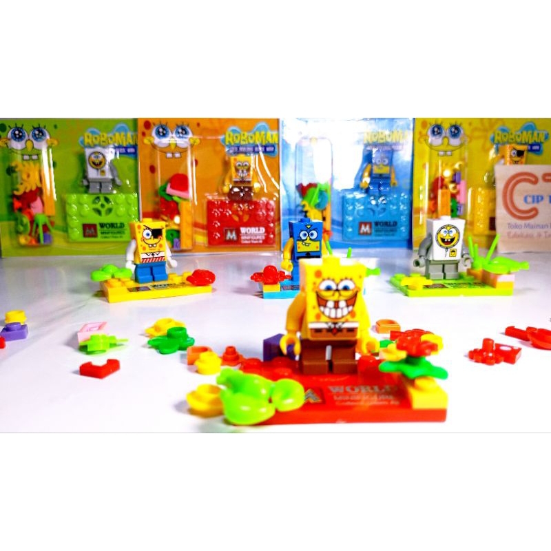 Jual MAINAN ANAK LEGO ROBOMAN SPONGEBOB/MINI ACTION FIGURE SPONGEBOB ...