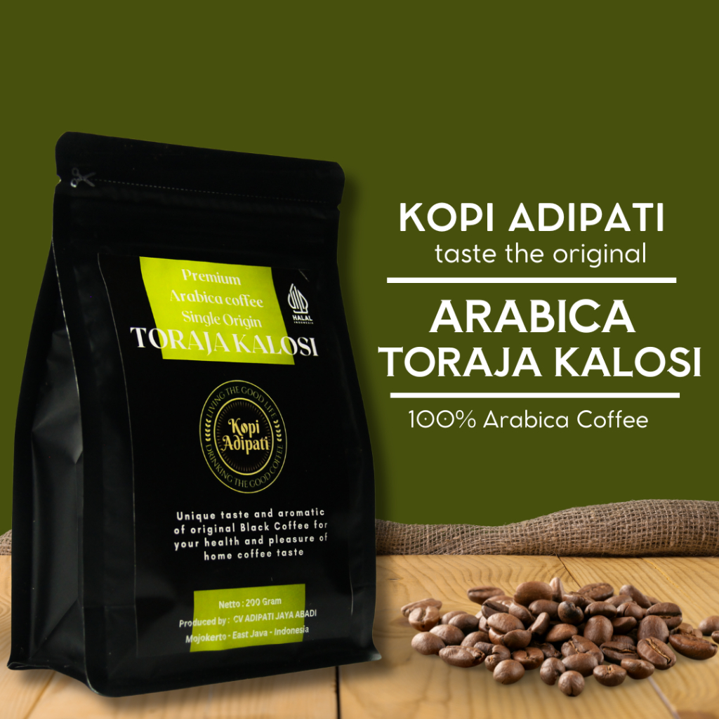 Jual Kopi Arabika Toraja Kalosi 200gr | Premium Kopi Toraja Single ...