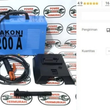 Jual Inverter Las LAKONI 205E Falcon 200A Mesin Las 205 E 200 A Trafo Las | Shopee Indonesia
