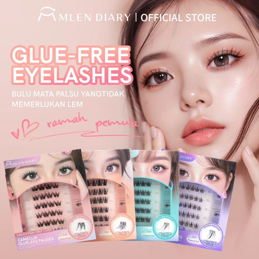 Jual MLEN DIARY Bulu mata palsu pemula bebas lem, tidak perlu ...