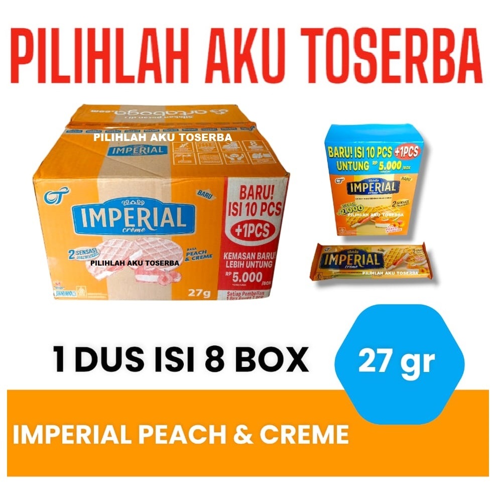 Jual IMPERIAL cream PEACH 27 gr - ( HARGA 1 DUS ) | Shopee Indonesia