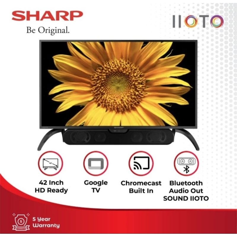 Jual TV LED SHARP 42INCH ANDROID GOOGLE TV 2T-C42EGSDIi TV SHARP 42 ...