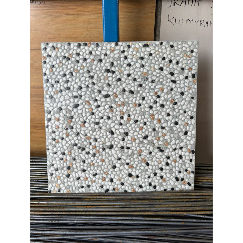 Jual KERAMIK LANTAI BATU ALAM ANTI SLIP GARASI ASIA TILE ORION GREY KW ...