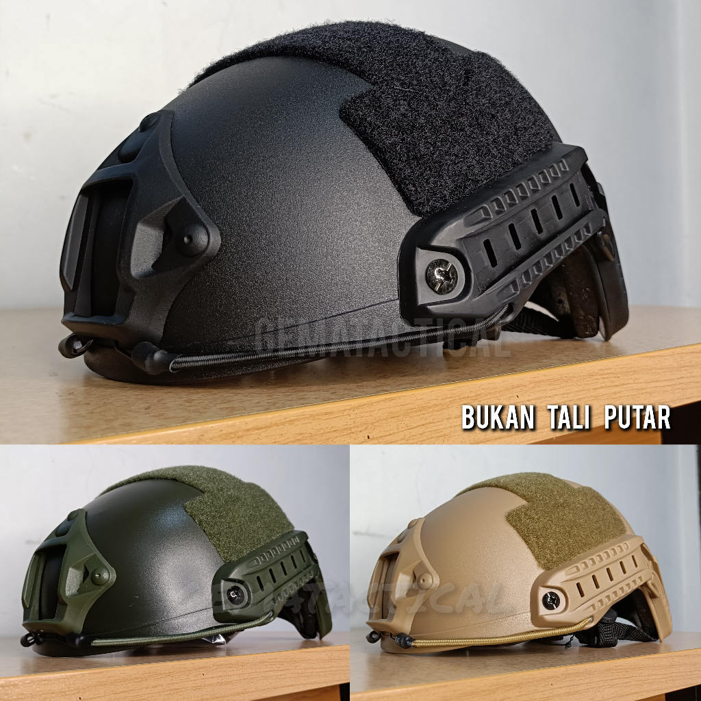 Jual Helm Tactical ABS Kuping Pendek / Helm Tactical Mich 2002 / Helm ...