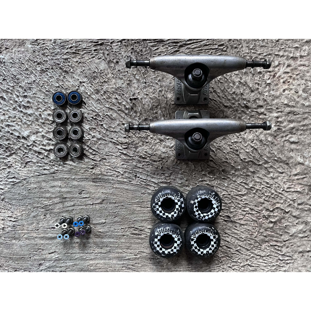 Jual Speed Demons Checker Truck/Wheel Combo - Raw - 5.0 - Skateboard ...