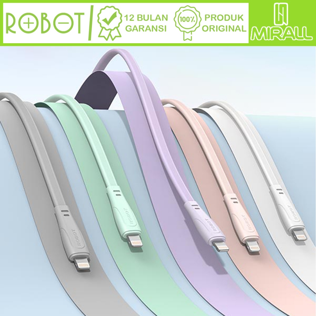 Jual Kabel Data Charger Robot Lightning 2.1A (Per Pcs) RGL100S RAL100S ...