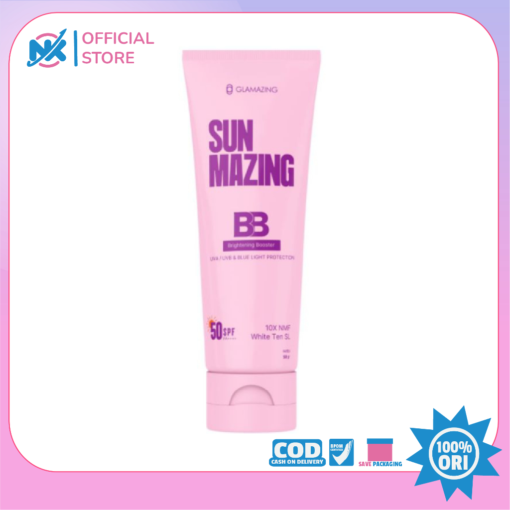Jual Glamazing Sunmazing Brightening Booster SPF 50 PA ++++ 50 gr ...