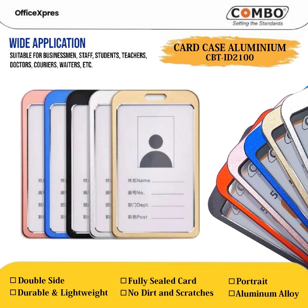 Jual Card Holder Aluminium / ID Card Alumunium / Name Tag / Tempat ...