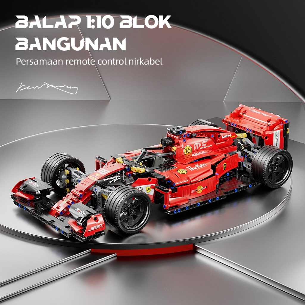 Jual 1:10 Control F1 Formula Racing Team Blok bangunan balap mainan ...