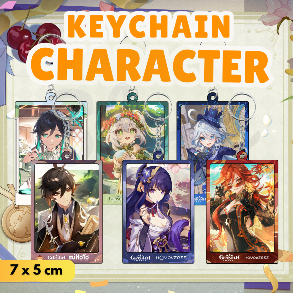 Jual Keychain acrylic Genshin Impact Character Archon (Murata, Furina ...