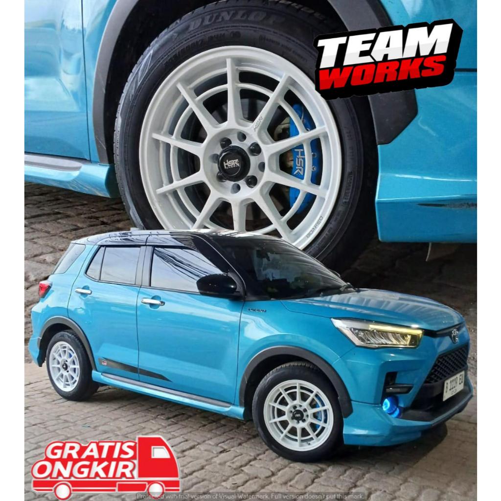 Jual VELG MOBIL RAIZE ROCKY CITY RING 16 HSR BOAFEO R16 WHITE VELAG ...