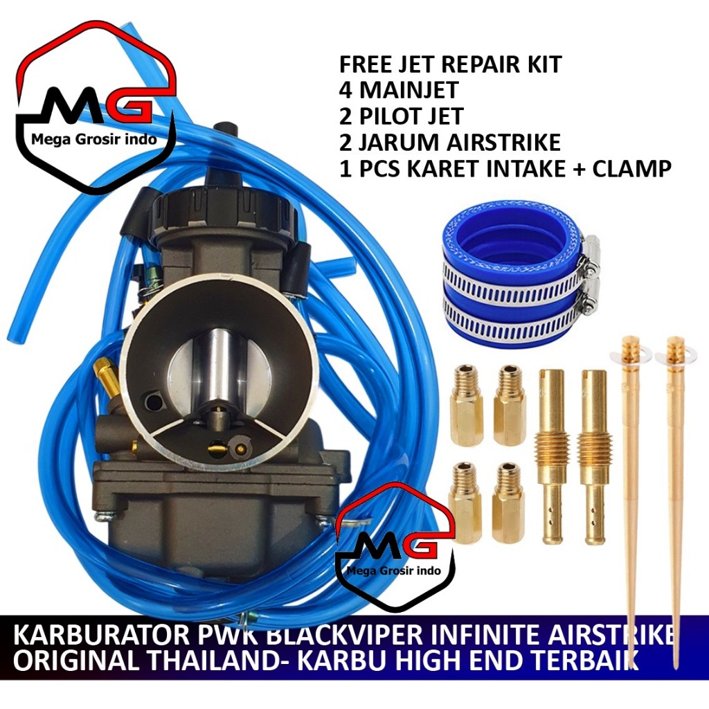 Jual [ BISA COD ] KARBURATOR BLACKVIPER CPO CNC INFINITE SPECTRE MAMBA ORIGINAL PE - PWK 24 26 ...