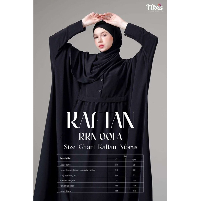 Jual SALE 50% NIBRAS KAFTAN PREMIUM RKN 001A. kaftan NIBRAS. GAMIS ...