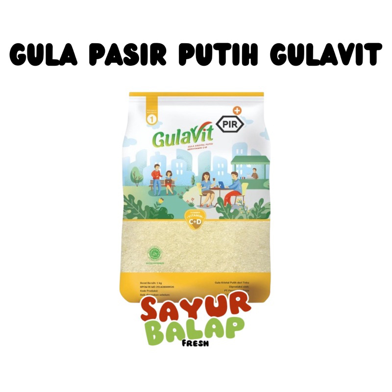 Jual GulaVit 1kg Gula Pasir Putih GulaVit Gula Bulog Gula Bervitamin ...