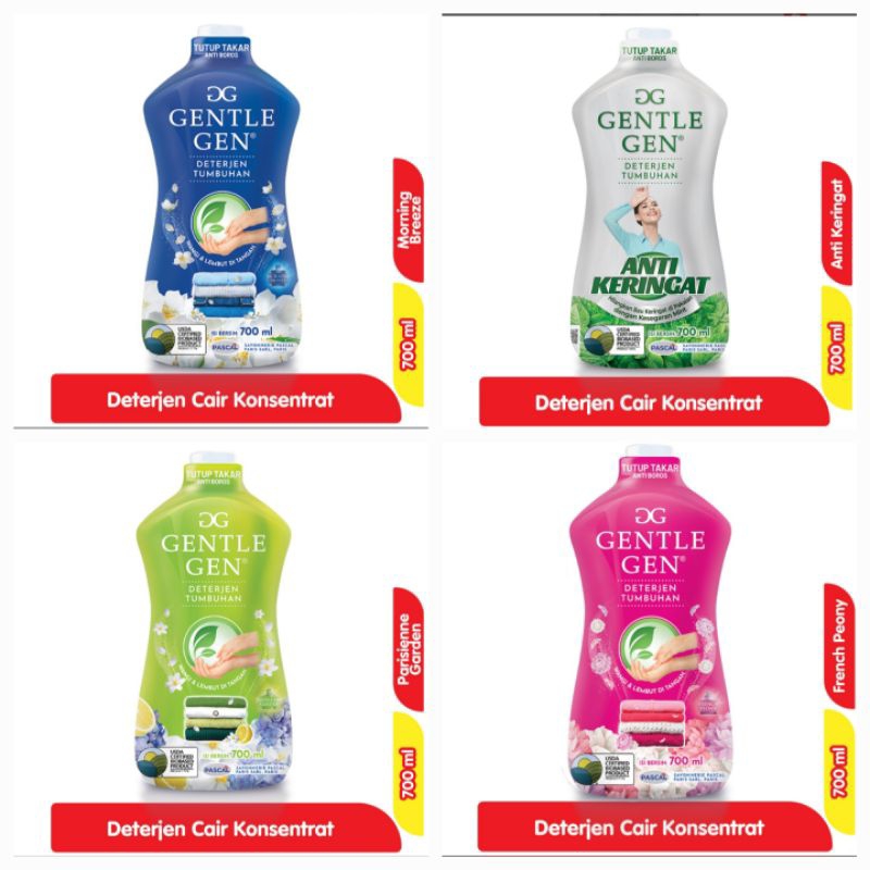 Jual GENTLE GEN deterjen cair botol 700ml | Shopee Indonesia