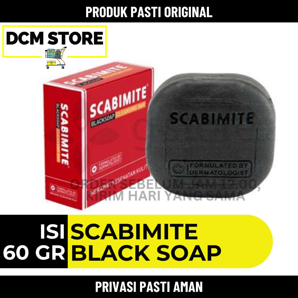 Jual SABUN BLACK SOAP | SCABIMITE | 60 GRAM | GATAL | SCABIES | TUNGAU ...