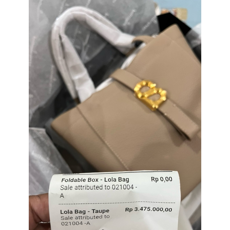 Jual NEW Buttonscarves Bag - Lola Bag Taupe (NEW bukan Preloved ya ...
