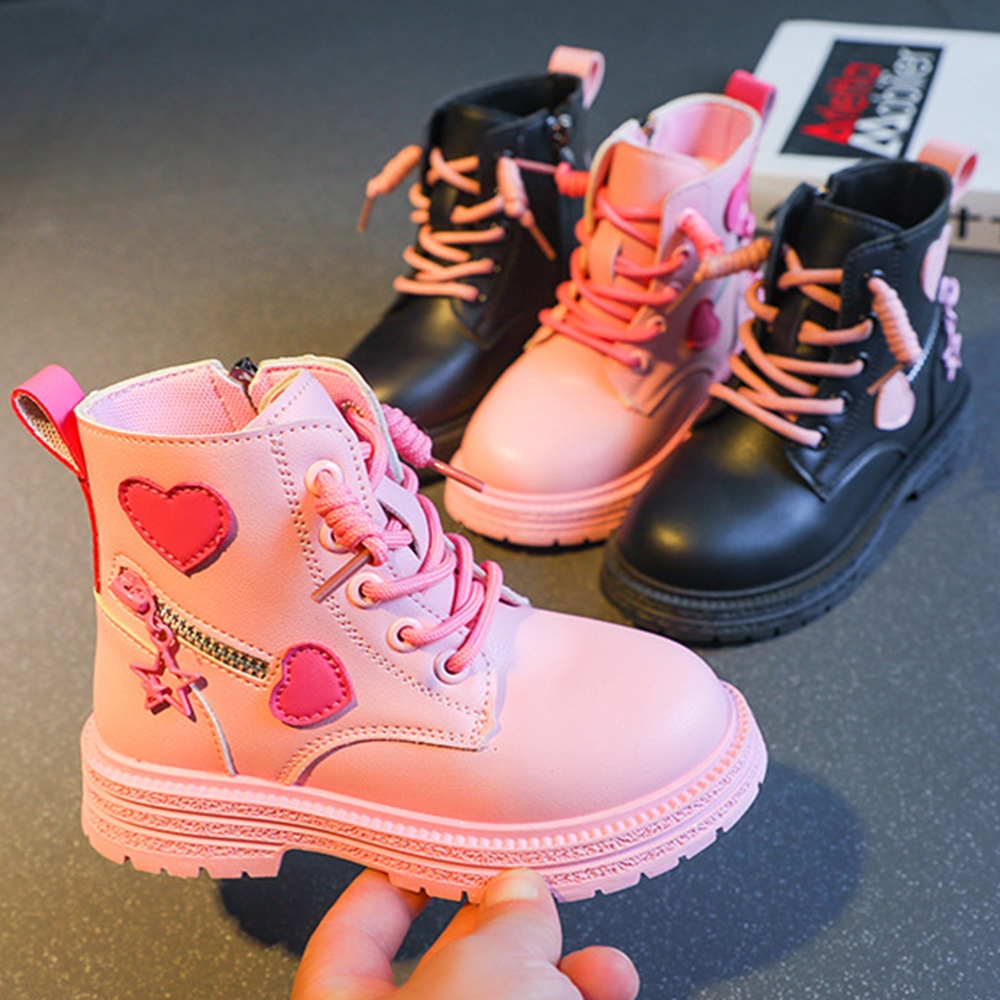 Jual Sepatu Boot Anak Docmart Leather Girls Flat Boot Kulit Anak Cewek ...