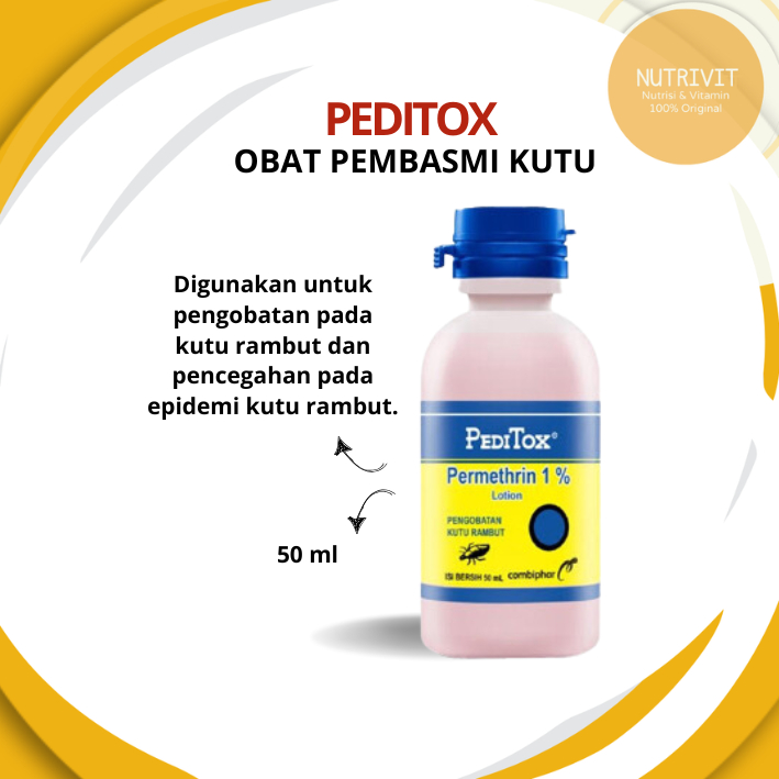 Jual PEDITOX 50ML / PENGHILANG KUTU RAMBUT / PEMBASMI KUTU RAMBUT ...