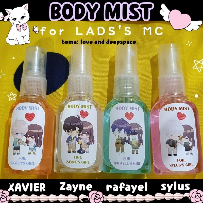 Jual cologne/body mist wanita terinspirasi dari MC game love and ...