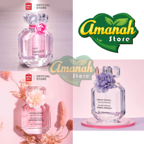 Jual Miniso Parfum wanita EDT Crystal Diamond Perfume 50ml minyak wangi ...