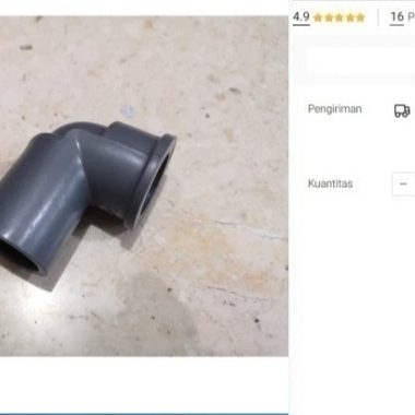 Jual KNEE DRAT DALAM PVC 1/2" KDD KUNINGAN / FAUCET ELBOW METAL | Shopee Indonesia