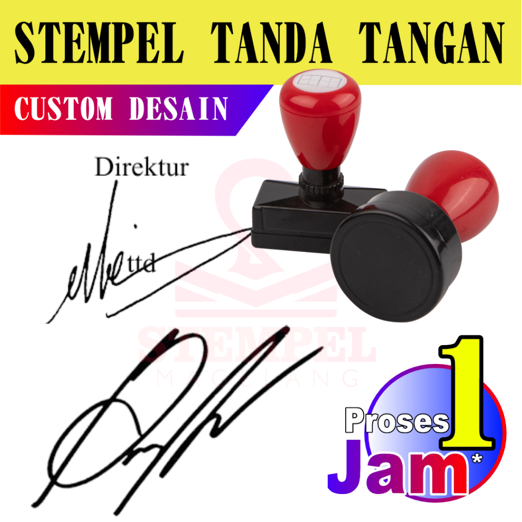Jual STEMPEL TANDA TANGAN OTOMATIS | Shopee Indonesia