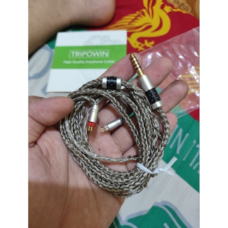 Jual Kabel IEM Headset Tripowin Zonie Grey 2 Pin 4.4 | Shopee Indonesia