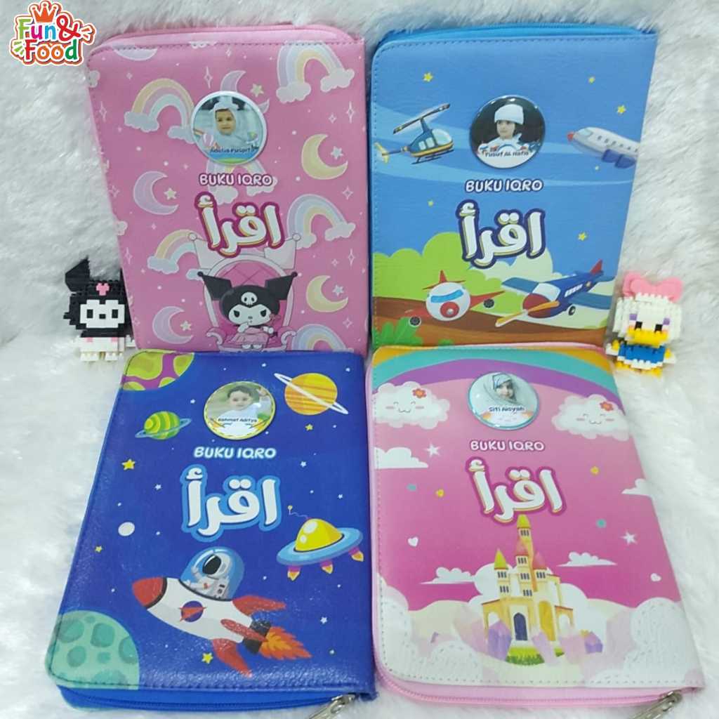 Jual IQRO KALEP BERWARNA KARAKTER ANAK GRATIS CUSTOM NAMA DAN FOTO FREE ...