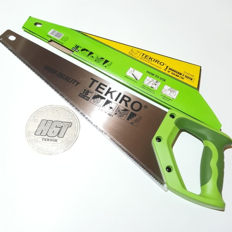 Jual GERGAJI TANGAN 18 INCH GAGANG TPR 2 MATA TEKIRO GERAJI KAYU 18 ...