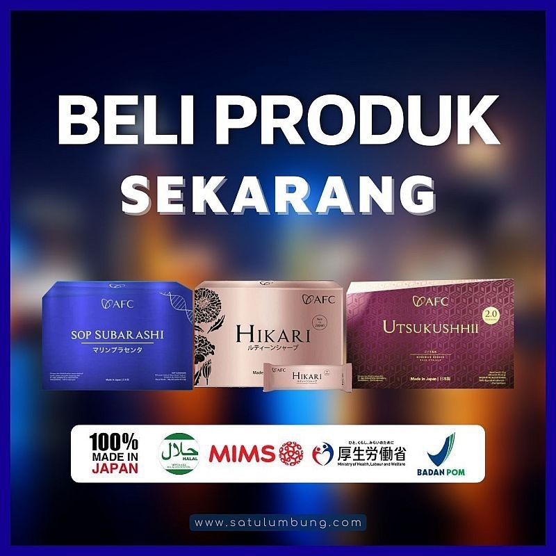 Jual SOP SUBARASHII - UTSUKUSHHI - HIKARI SUPLEMEN AFC ORIGINAL JAPAN ...
