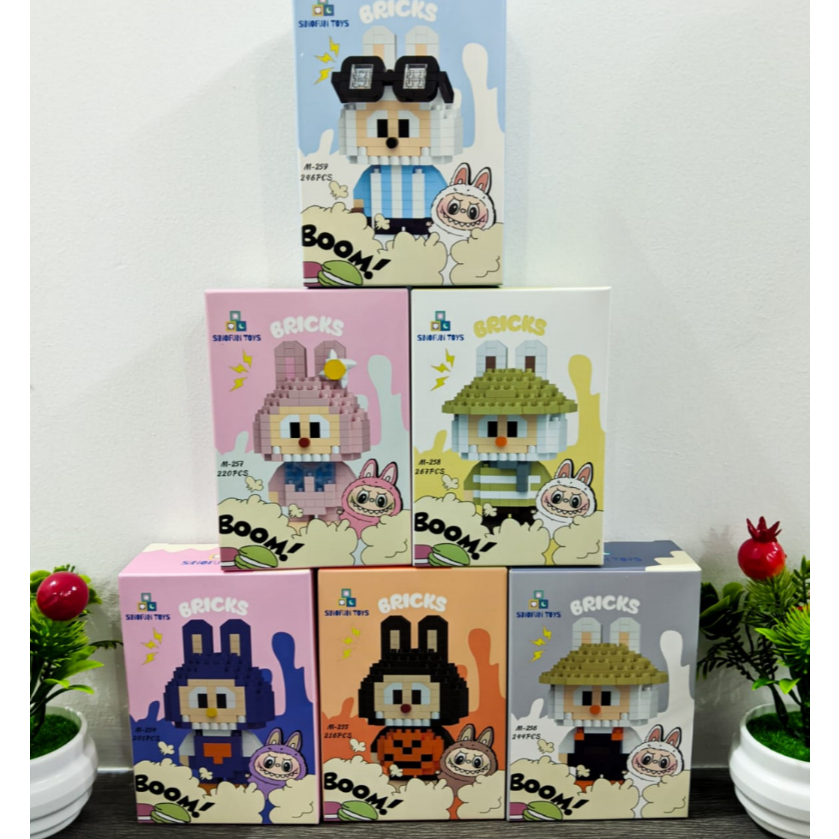 Jual [LABUBU] Nano Block LABUBU Bricks Mainan Figur Susun Pasang ...