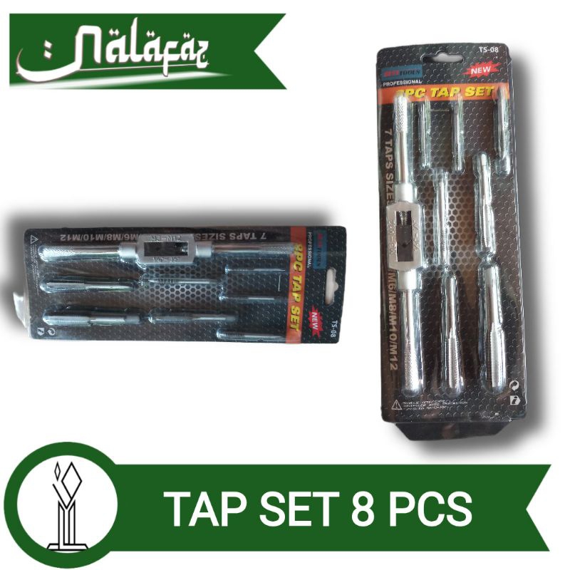 Jual Mata Bor Pembuat Ulir Drat Baut Skrup / Set 8 pcs Hand Tap drill bit | Shopee Indonesia