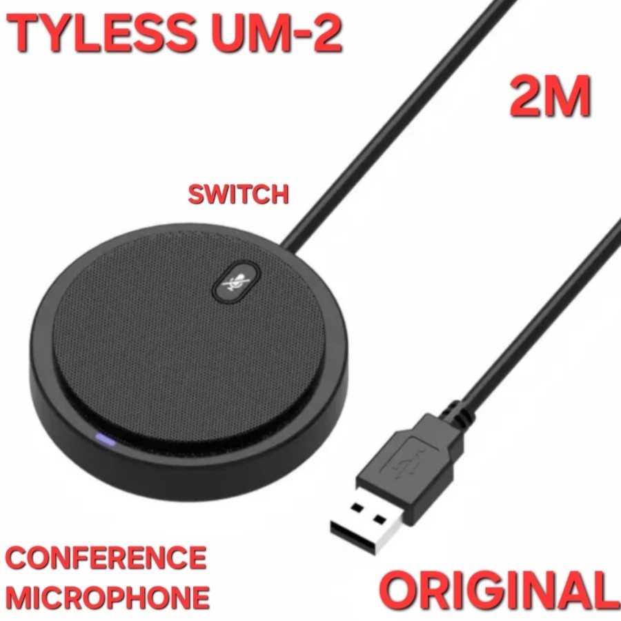 Jual TYLESS UM2 USB Omni-directional Condenser Mic w Switch for Meeting ...