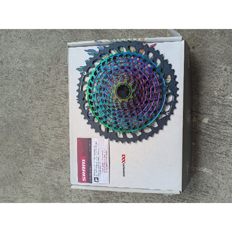 Jual Sprocket Casette Sram XX1 12 Speed 10/52T XD Drive Warna Rainbow ...