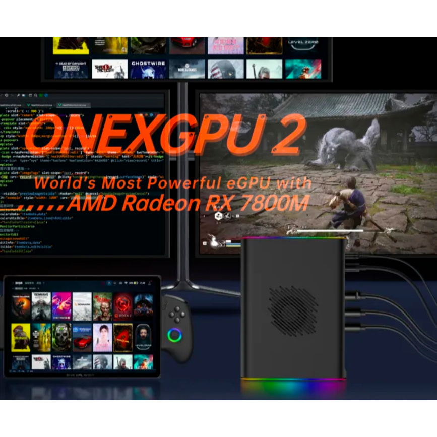 Jual ONEXGPU 2 One XGPU 2 OXP eGPU Portable AMD Radeon 7800M Portable ...
