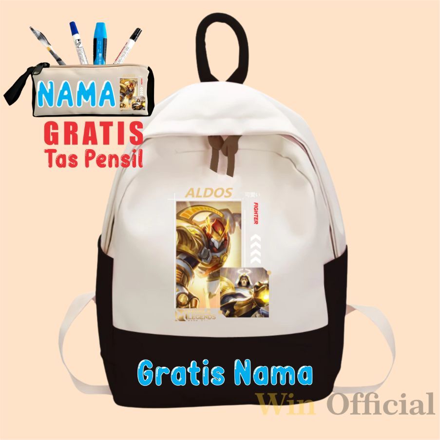 Jual Tas Ransel Mobile Legends ALDOUS Backpack Sekolah Anak Remaja SD ...
