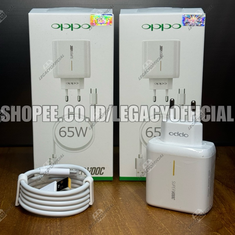 Jual Charger Oppo 33W 65W 80W SUPER VOOC Type C Fast Charging Original ...