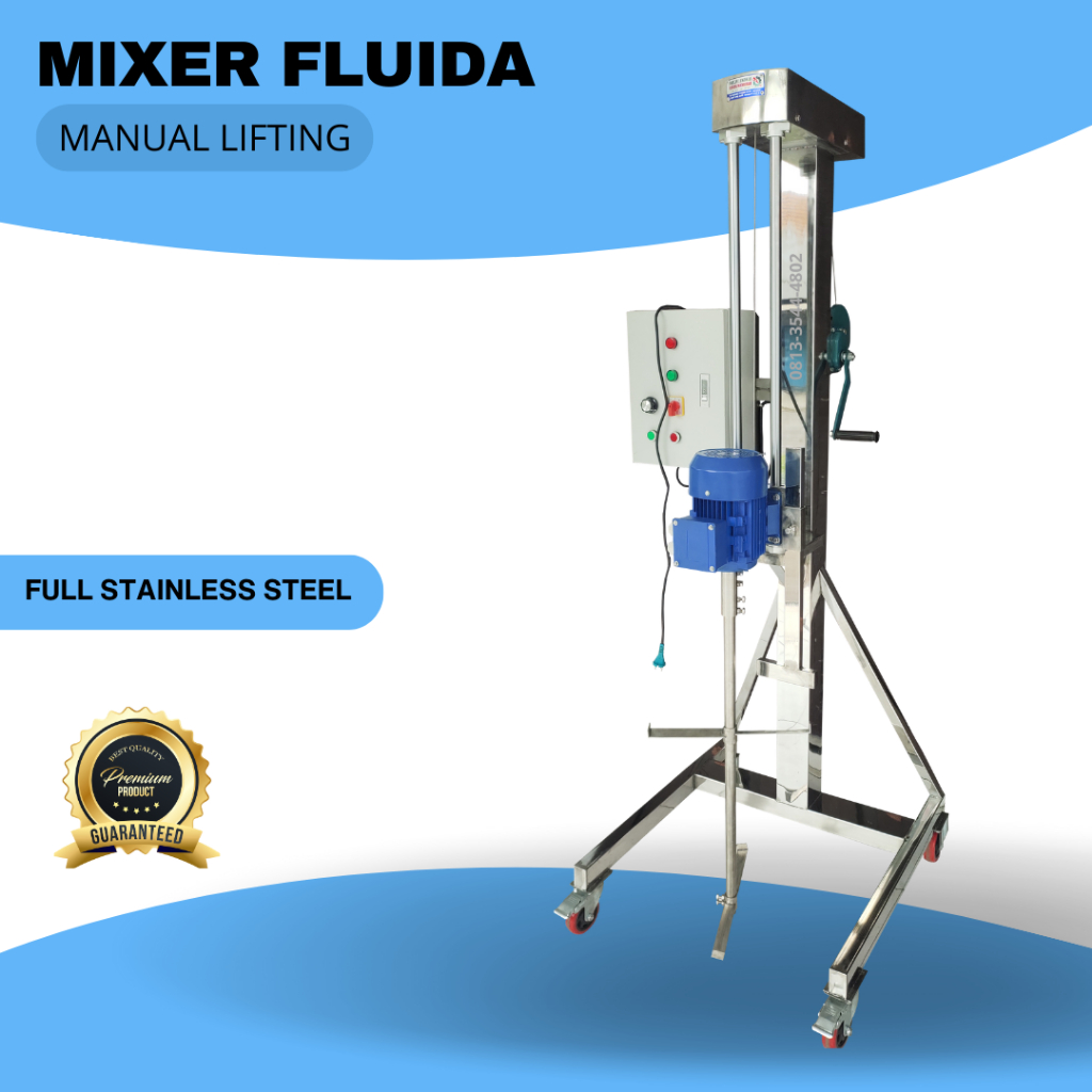 Jual Mesin Mixer Pengaduk Cairan Serbaguna Produksi Pupuk Cair Kompos ...