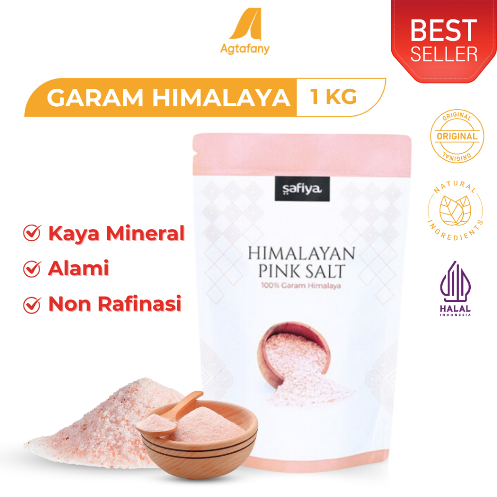 Jual Garam Himalaya 1 KG - Himalayan Pink Salt Original Safiya Premium ...