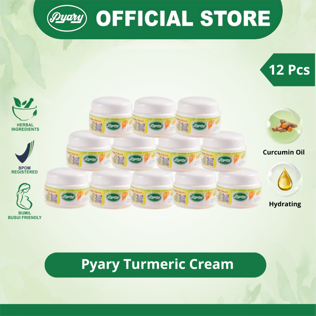 Jual PYARY 12 PCS Turmeric Cream Natural Mencerahkan 80 gram - Paket ...