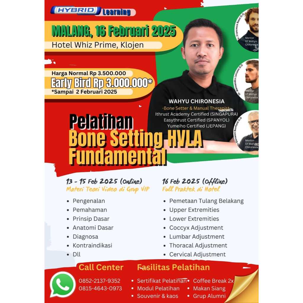 Jual PELATIHAN BONE SETTING KOTA MALANG 2025 | Shopee Indonesia