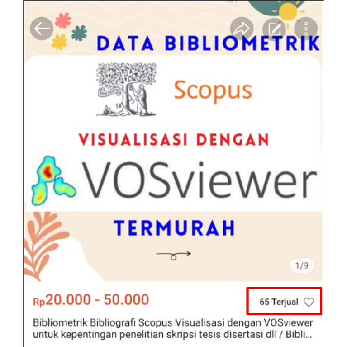 Jual Bibliometrik Bibliografi Scopus Visualisasi dengan VOSviewer untuk kepentingan penelitian ...