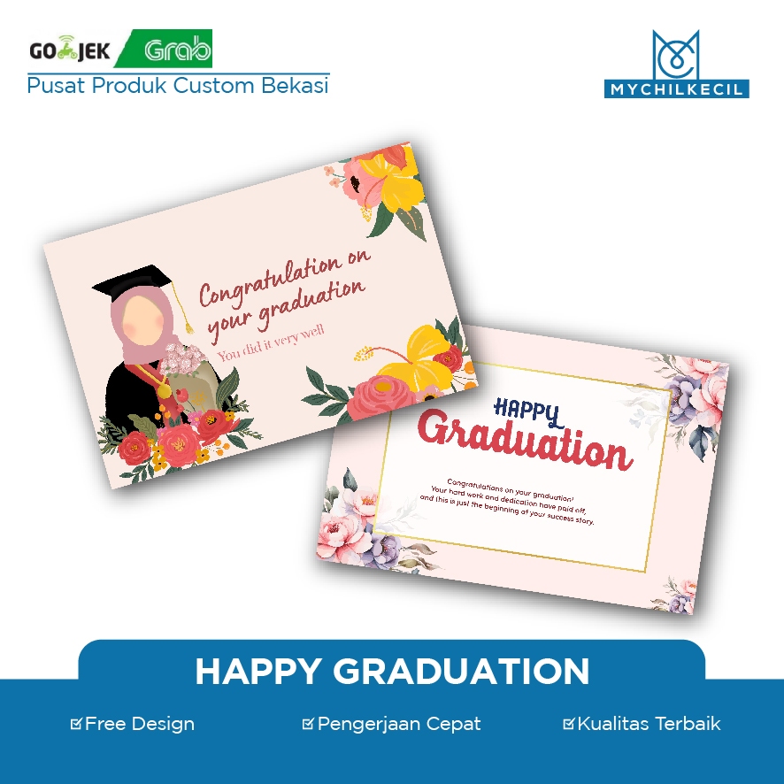 Jual KARTU UCAPAN GRADUATION / KARTU CONGRATULATION / HAPPY GRADUATION ...