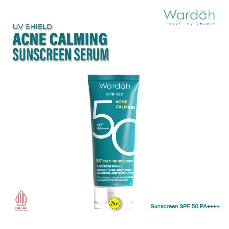 Jual WARDAH UV SHIELD ACNE CALMING SUNSCREEN SERUM SPF PA++++ l 25ML | Shopee Indonesia
