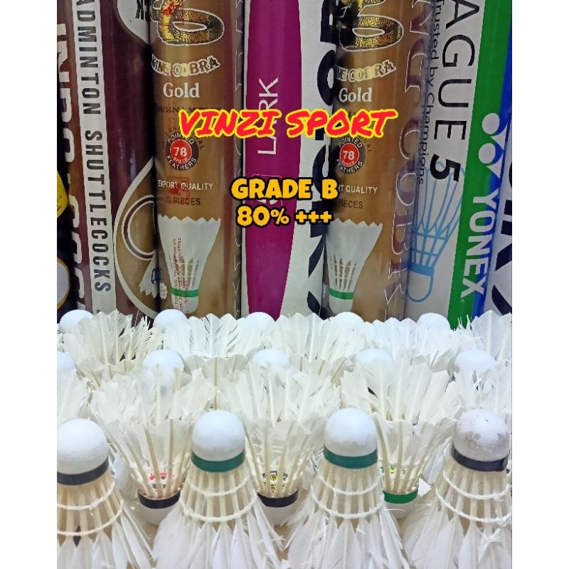 Jual READY STOCK !!! Shuttlecock / Kok Bulutangkis Bekas GRADE B (80% ...